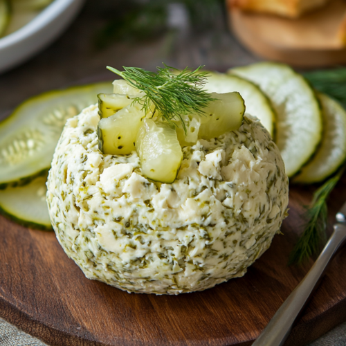 Dill Pickle Cheese Ball - cookingheavenly