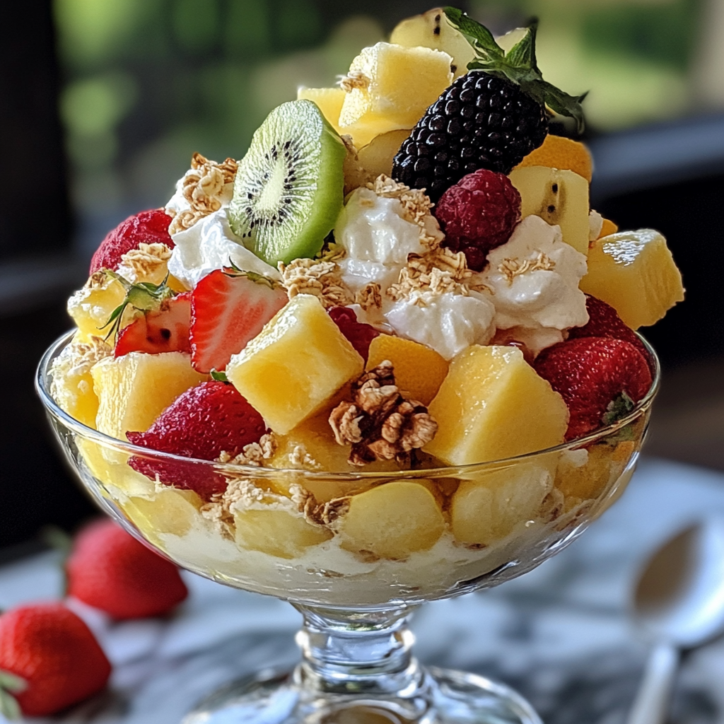 Pina Colada Fruit Salad - cookingheavenly