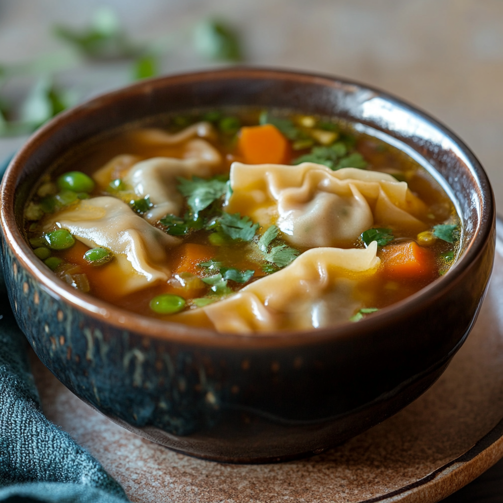 Potsticker Soup - cookingheavenly