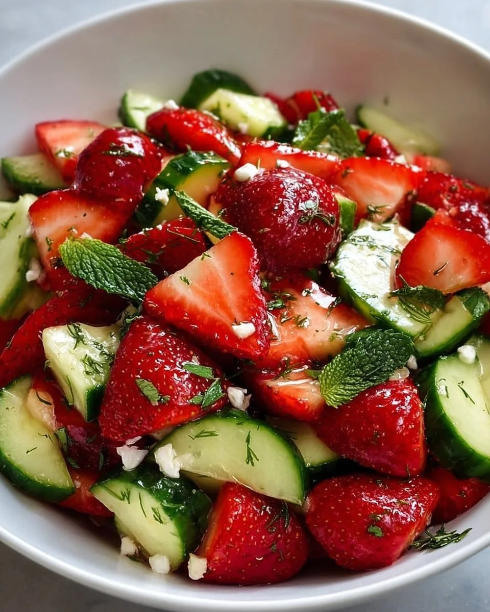 Strawberry Cucumber Salad