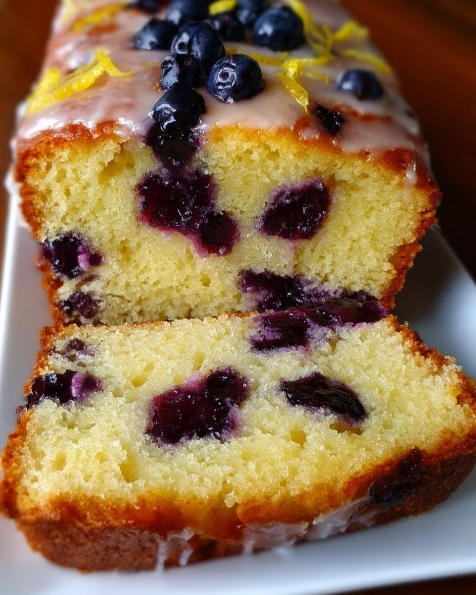 Zesty Lemon Blueberry Bread