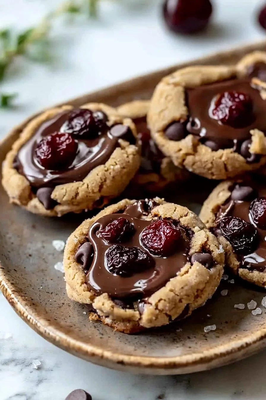Homemade Chocolate Cherry Cookies