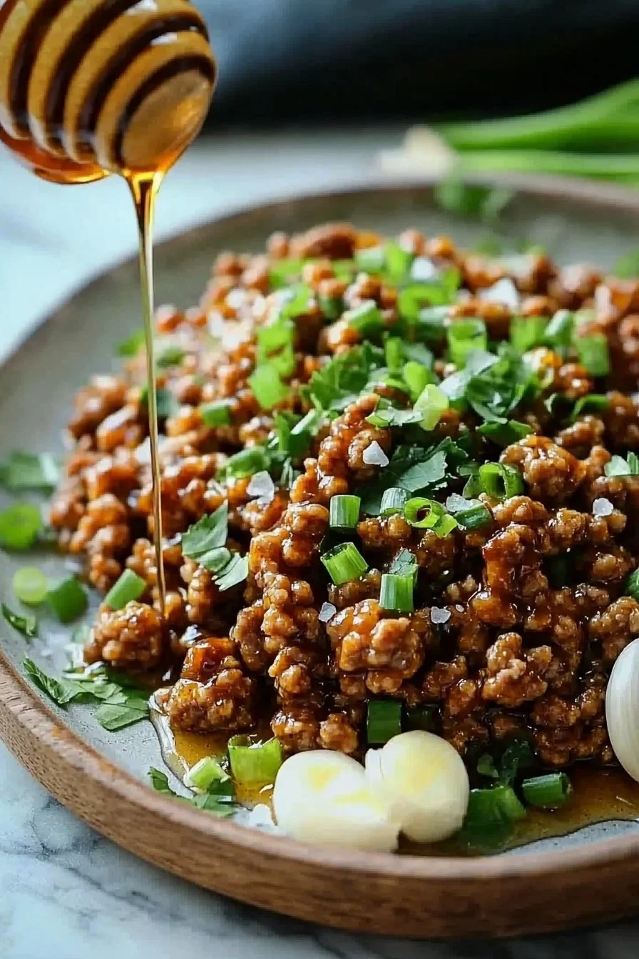 Honey Garlic Ground Turkey
