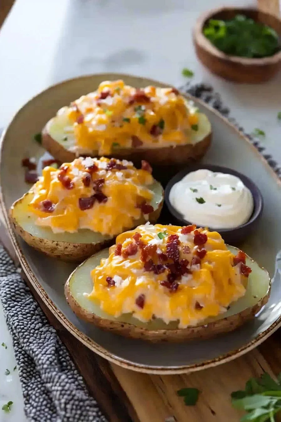 Twice Baked Loaded Breakfast Potatoes